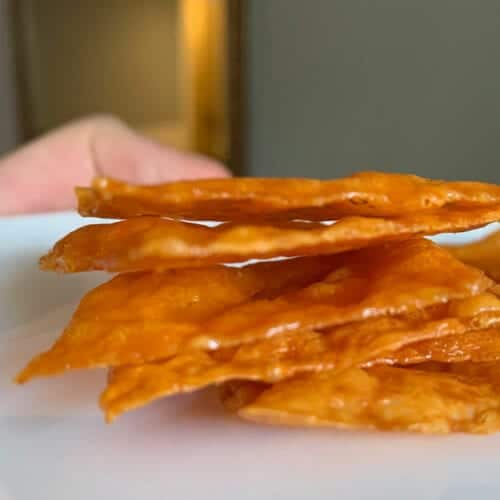 Crispy Cheddar Crisps "Cheez-It Copycat" | Keto Cheese Chips Recipe