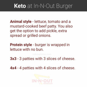 Keto at In-N-Out Burger (Easy Meal Ideas + Nutrition)